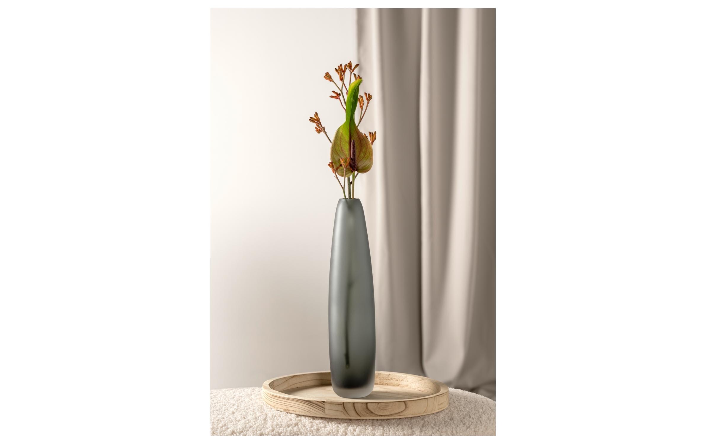 Leonardo Vase Bellagio 46 cm, Anthrazit – Glasdeko