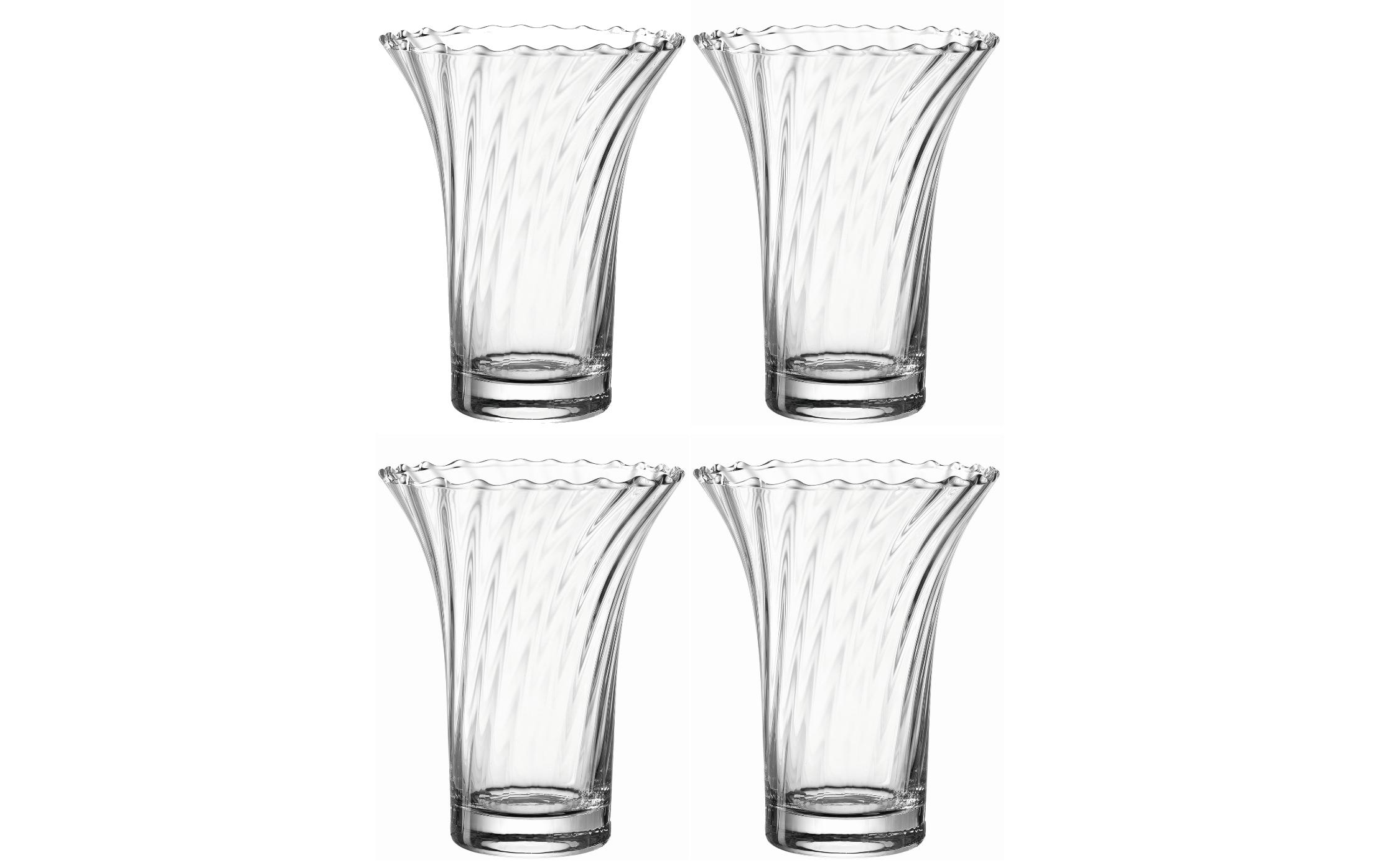 Leonardo Vase Ravenna 18 cm Transparent – Glasdeko